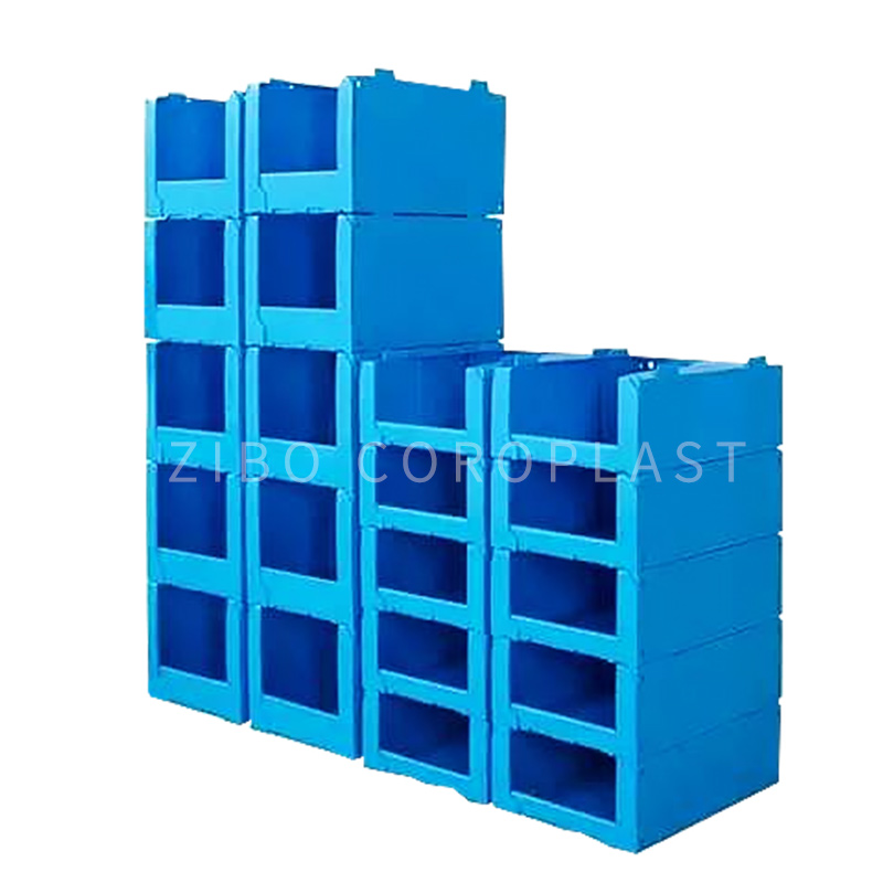 China Correx Stackable Clothing Pick Bins Plastic Warehouse Storage